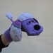 SALE Pink or Purple Poodle Sock Puppet, Professionally Sewn, Handmade ...