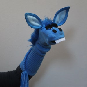 Luxury Sock Puppet, Delightful Donkey, Heirloom Quality, Professionally ...