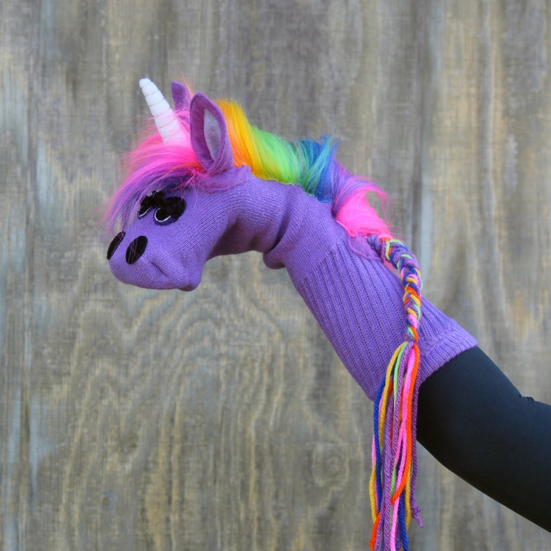 Luxury Artisan Rainbow Unicorn Puppet for Kids & Adults - Etsy