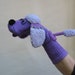 SALE Pink or Purple Poodle Sock Puppet, Professionally Sewn, Handmade ...