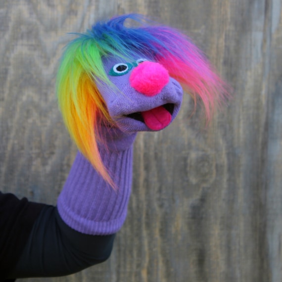 Luxury Classic Purple Sock Puppet sammy With - Etsy