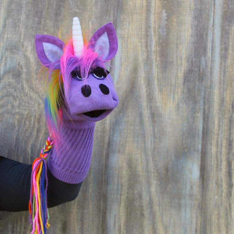 Luxury Artisan Rainbow Unicorn Puppet for Kids & Adults - Etsy