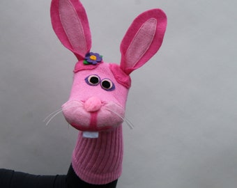Professionally Sewn Brown Bunny Rabbit Sock Puppet | Etsy
