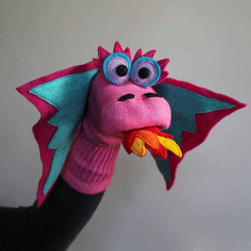 Dragon Puppet Paper - Etsy