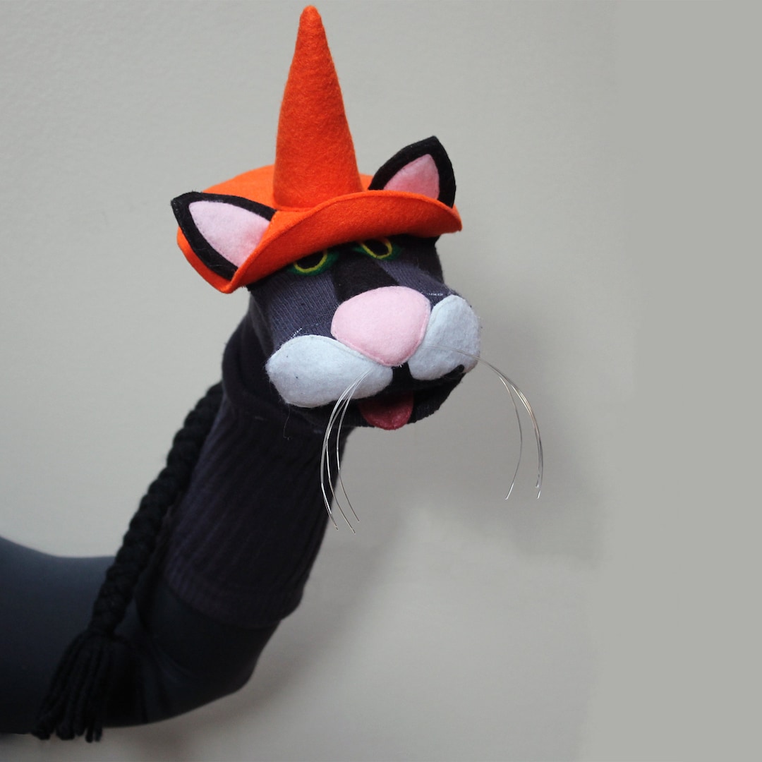 Luxury Handmade Feline Sock Puppets With Expressive Moving Mouth ...