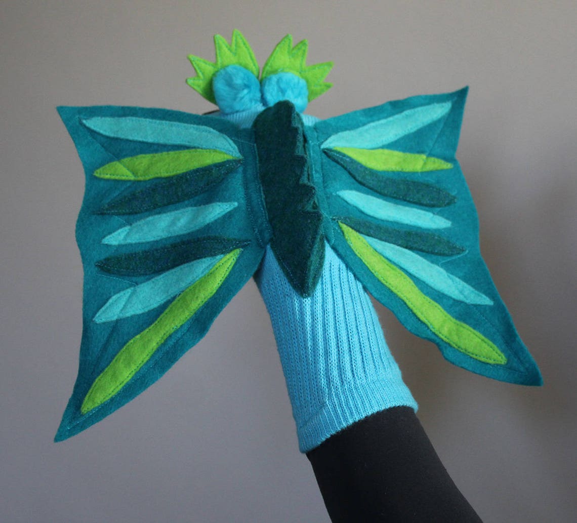 Museum Quality Turquoise Dragon Puppet, Removable Fire, Myth, Magic for ...