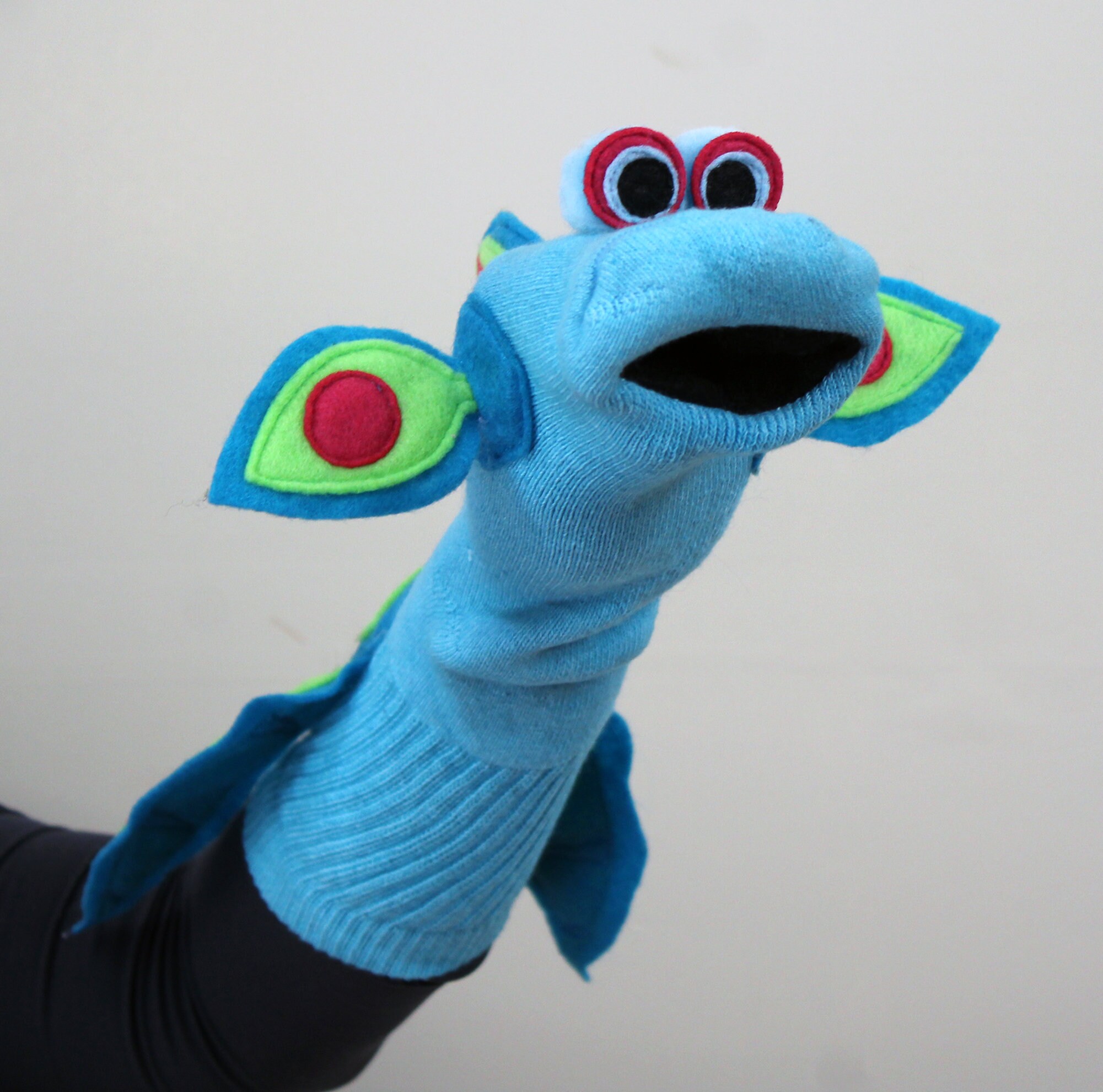 SUPER SALE Child's Tropical Fish Sock Puppet Handmade | Etsy