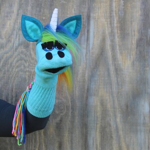 Luxury Artisan Rainbow Unicorn Puppet for Kids & Adults, Highly ...