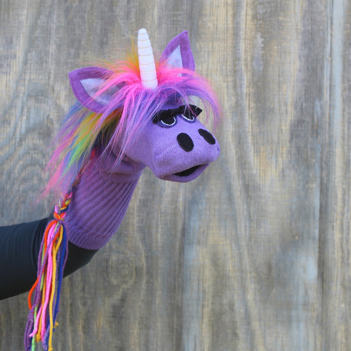 Luxury Artisan Rainbow Unicorn Puppet for Kids & Adults - Etsy