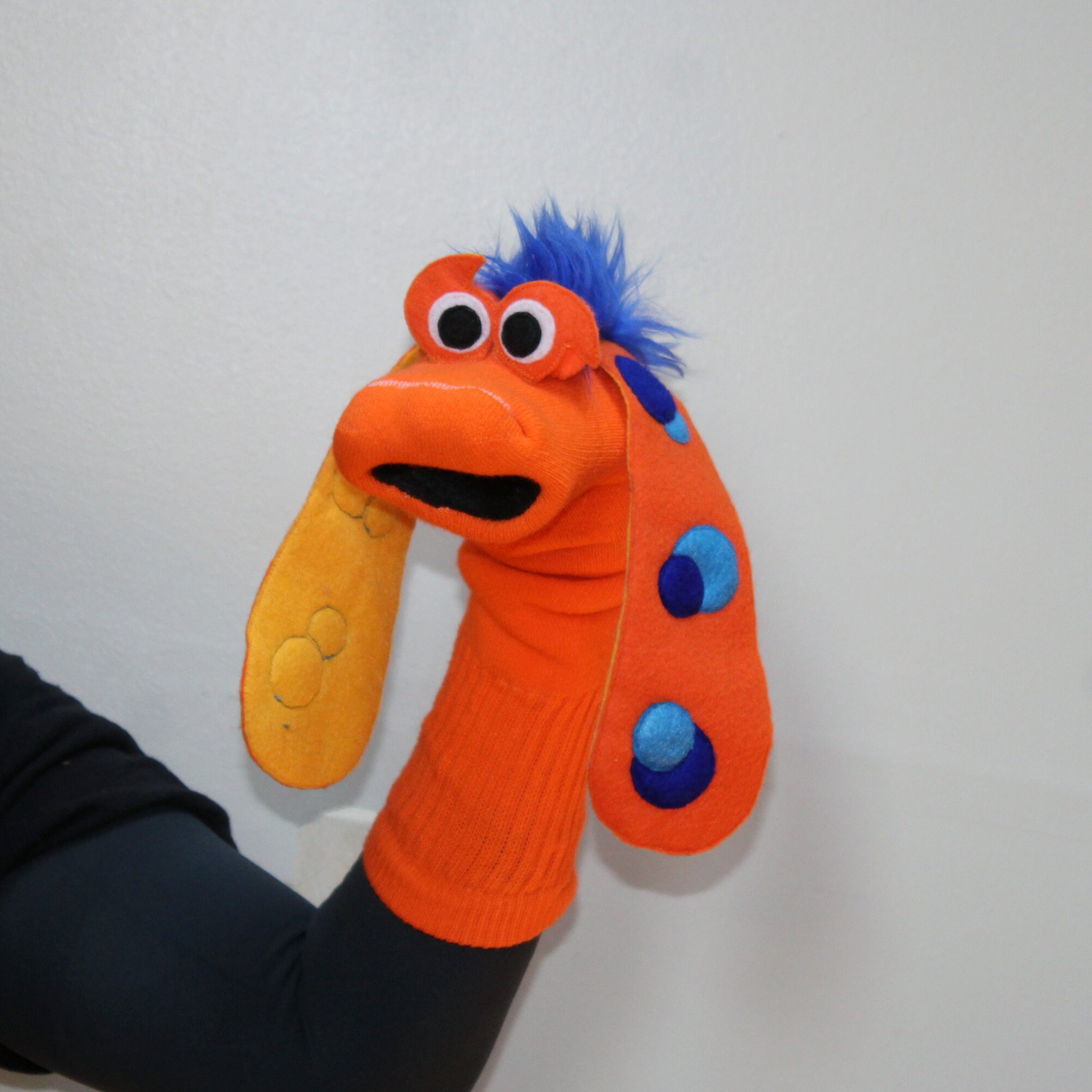 Luxury Couture Sock Puppet Orange Ting Handmade Moving - Etsy UK