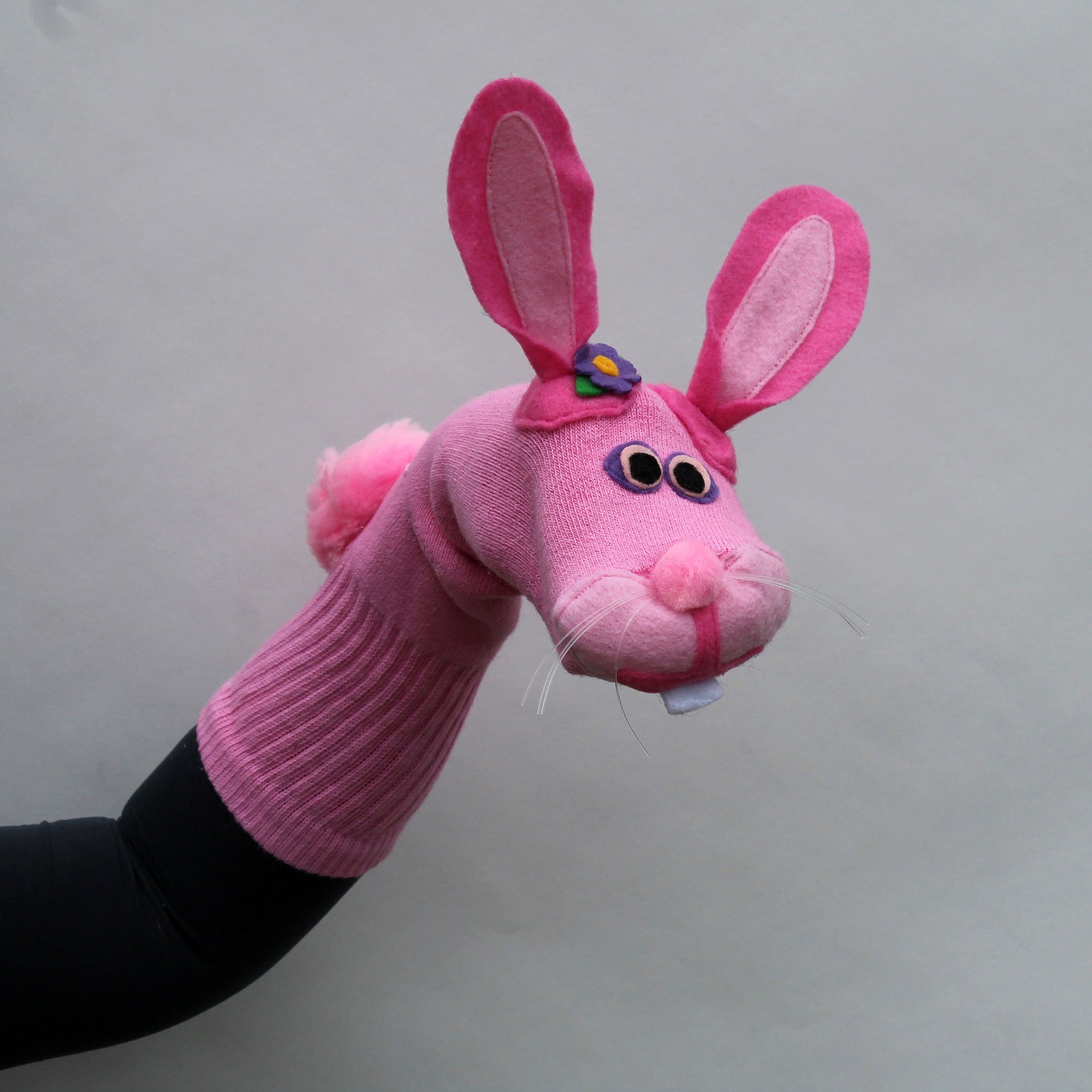 Luxury Bunny Rabbit Sock Puppet Choose Your Color OOAK | Etsy