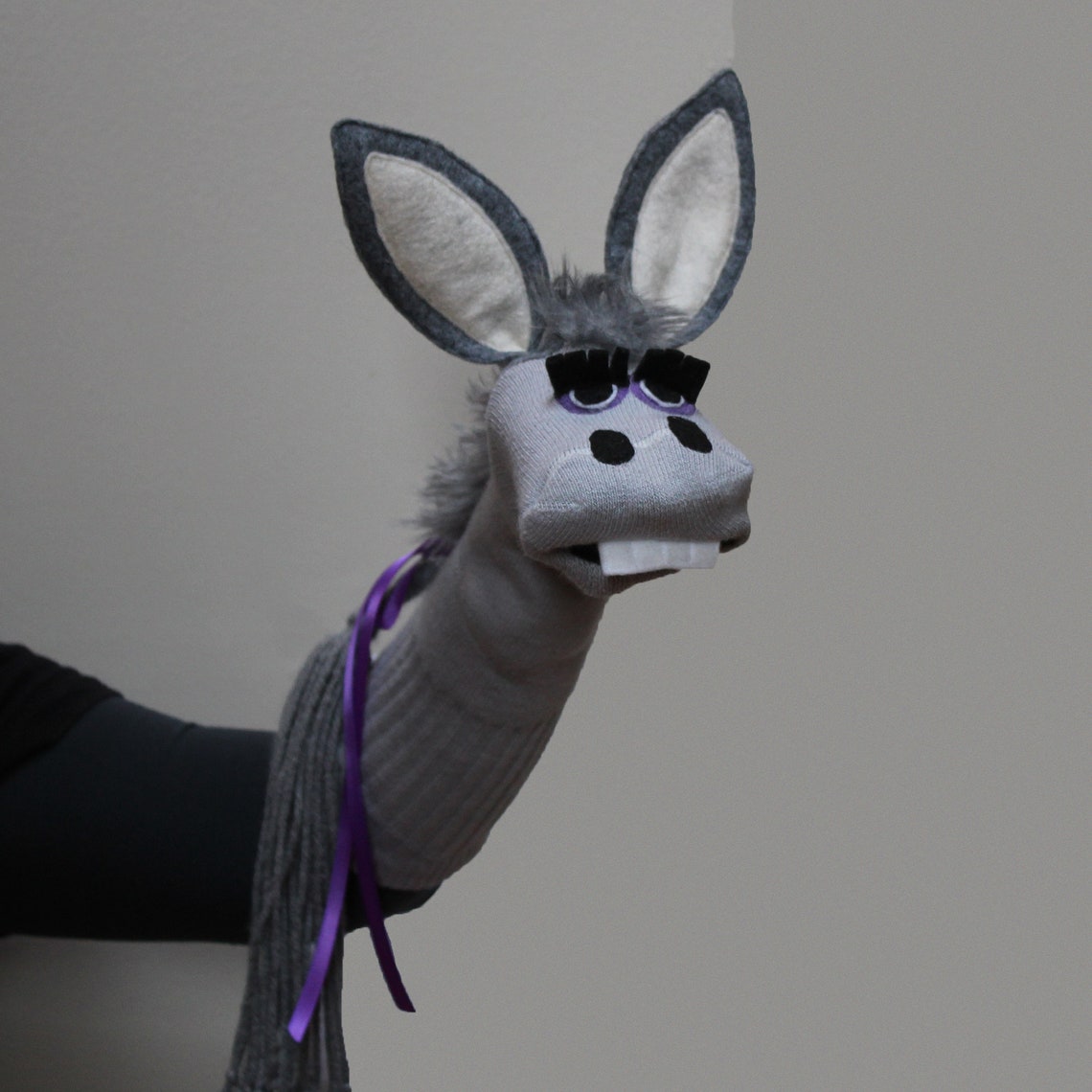 Luxury Sock Puppet Delightful Donkey Heirloom Quality | Etsy