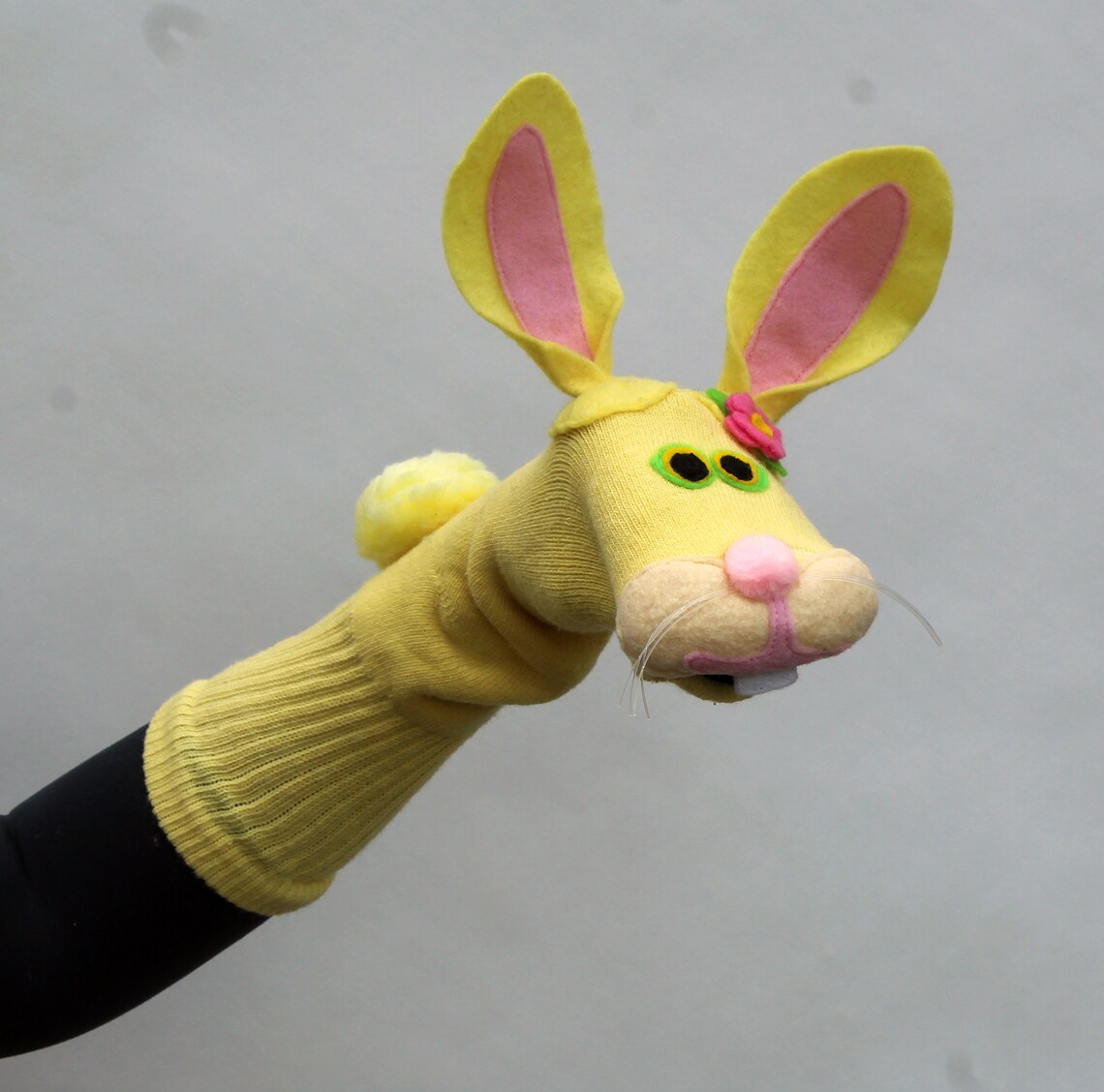 Luxury Bunny Rabbit Sock Puppet Choose Your Color OOAK | Etsy