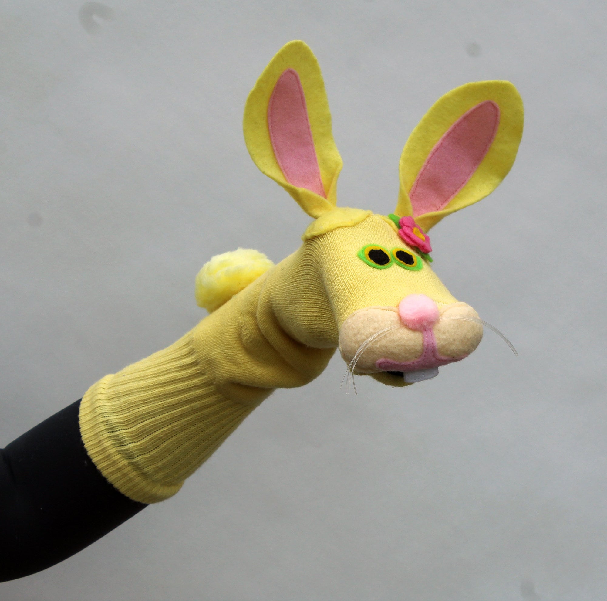 Luxury Bunny Rabbit Sock Puppet Choose Your Color OOAK | Etsy