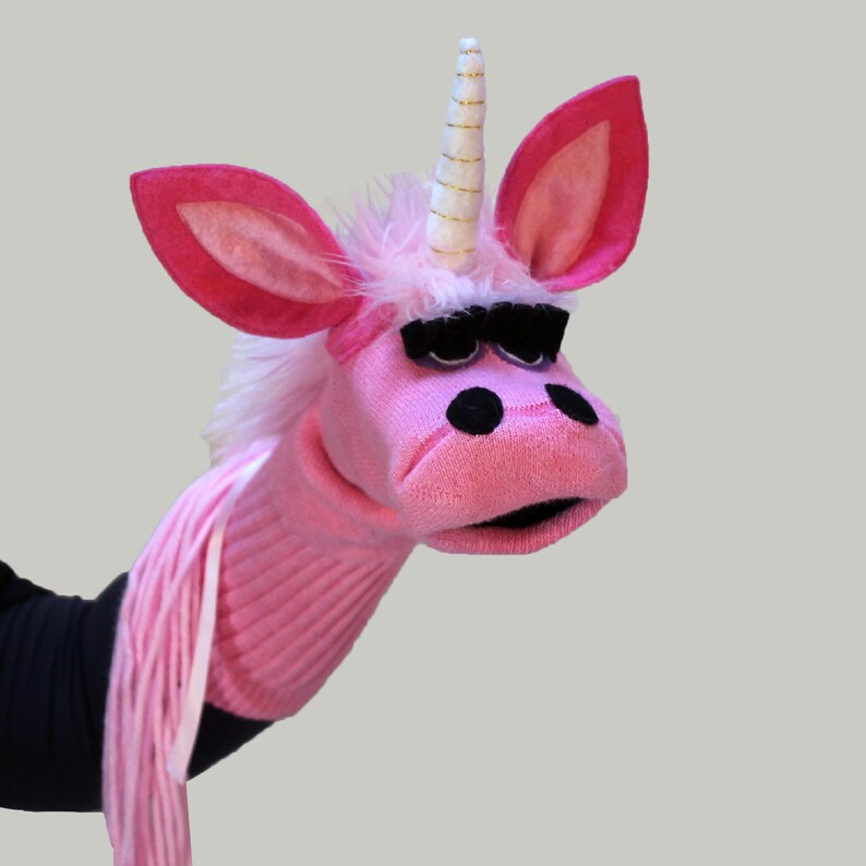 Pink Unicorn Sock Puppet Couture Museum Quality - Etsy
