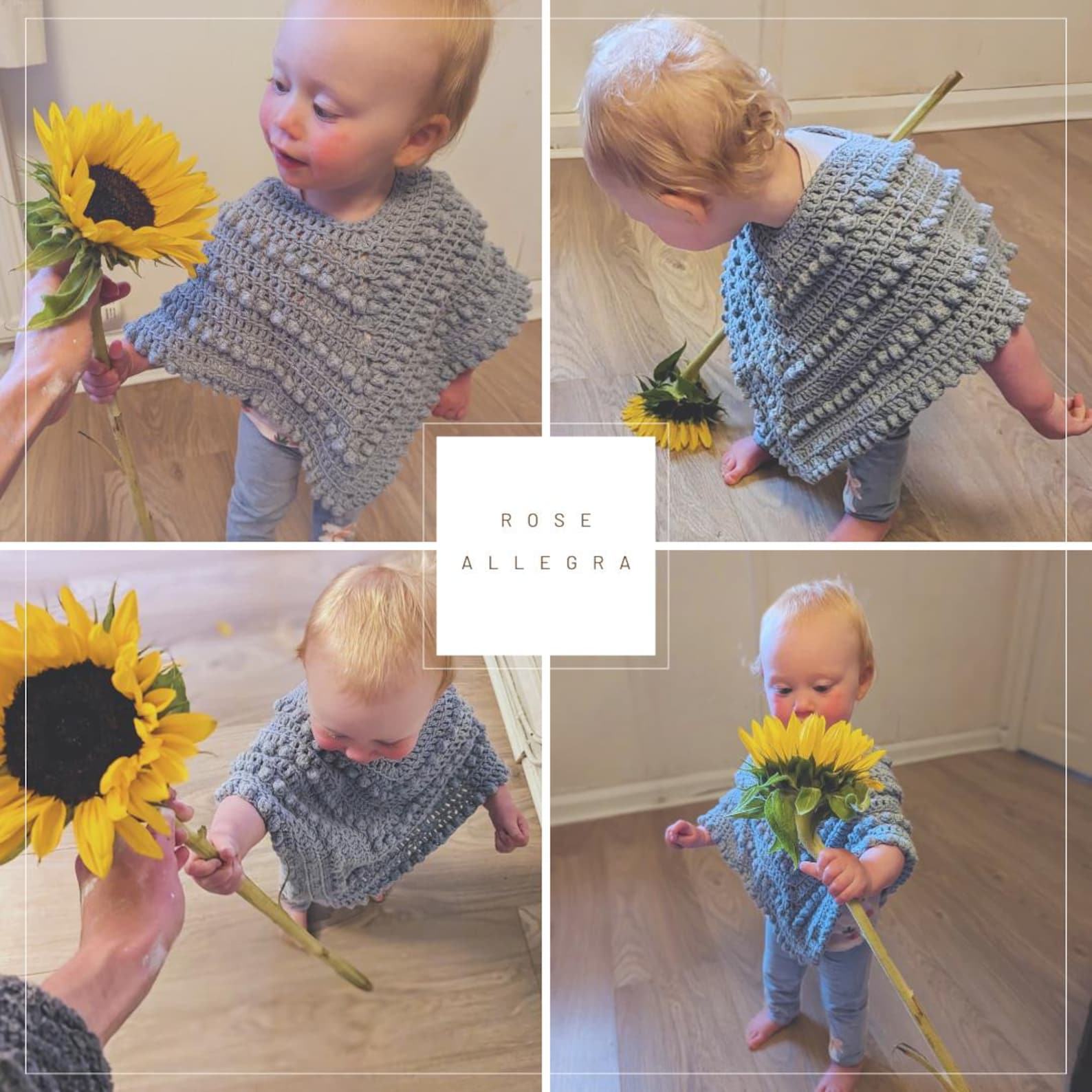 Popcorn Poncho - Baby Crochet Pattern PDF Download - Etsy UK