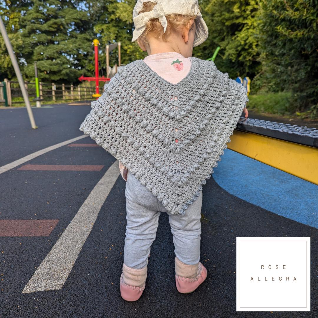 Popcorn Poncho - Baby Crochet Pattern PDF Download - Etsy UK