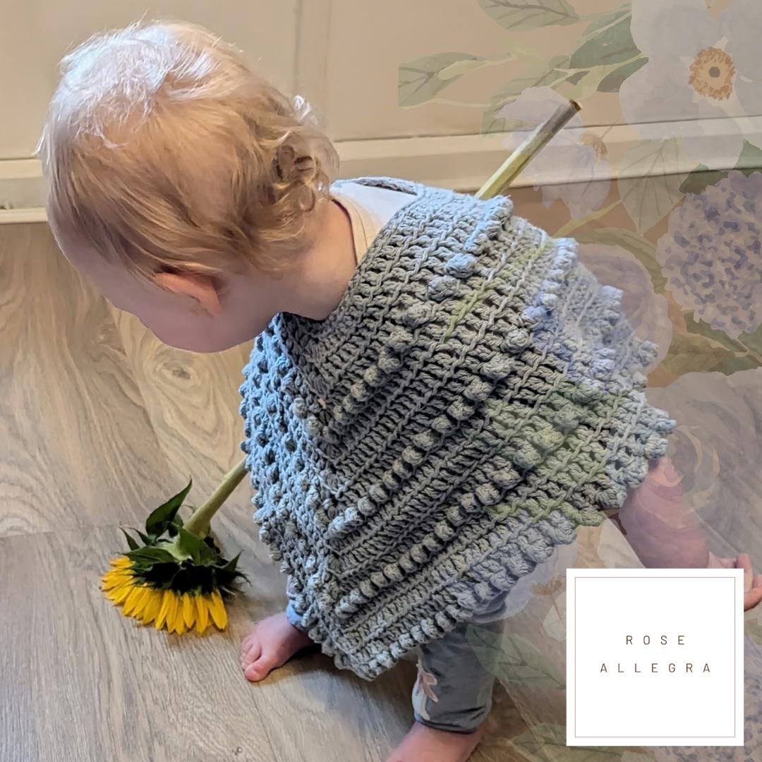 Popcorn Poncho - Baby Crochet Pattern PDF Download - Etsy UK