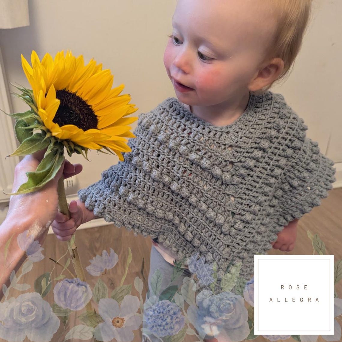 Popcorn Poncho Baby Crochet Pattern PDF Download - Etsy UK