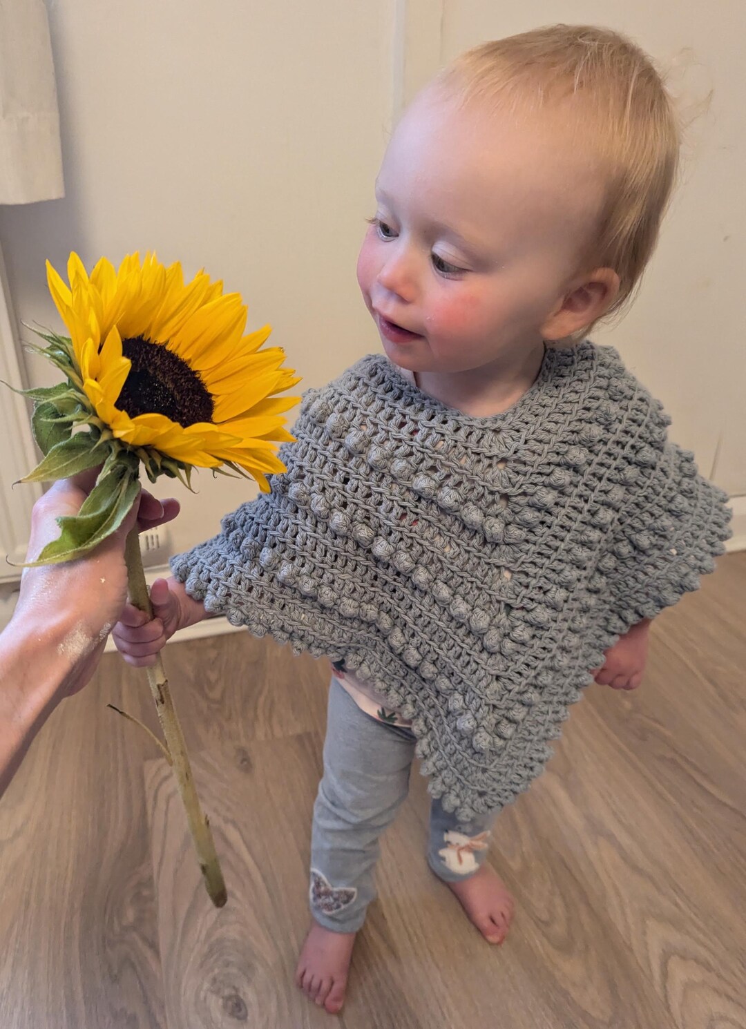 Popcorn Poncho Baby Crochet Pattern PDF Download - Etsy