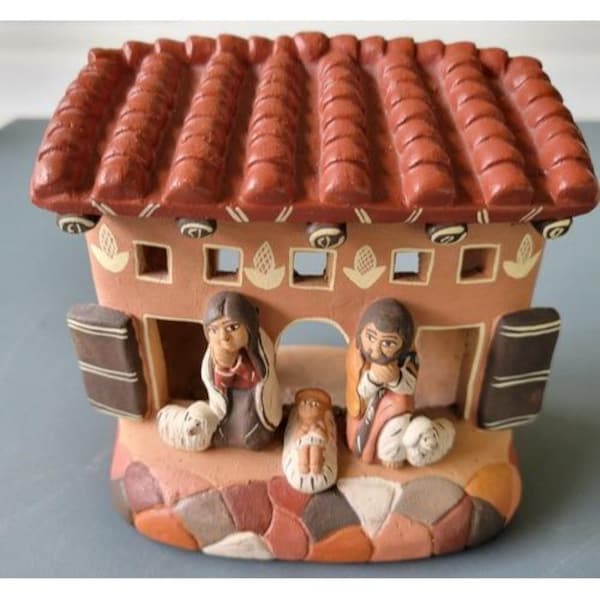 Pottery Nativity Peru - Etsy