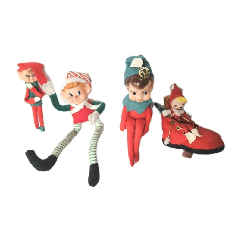 Felt Elf Lot Vintage - Etsy