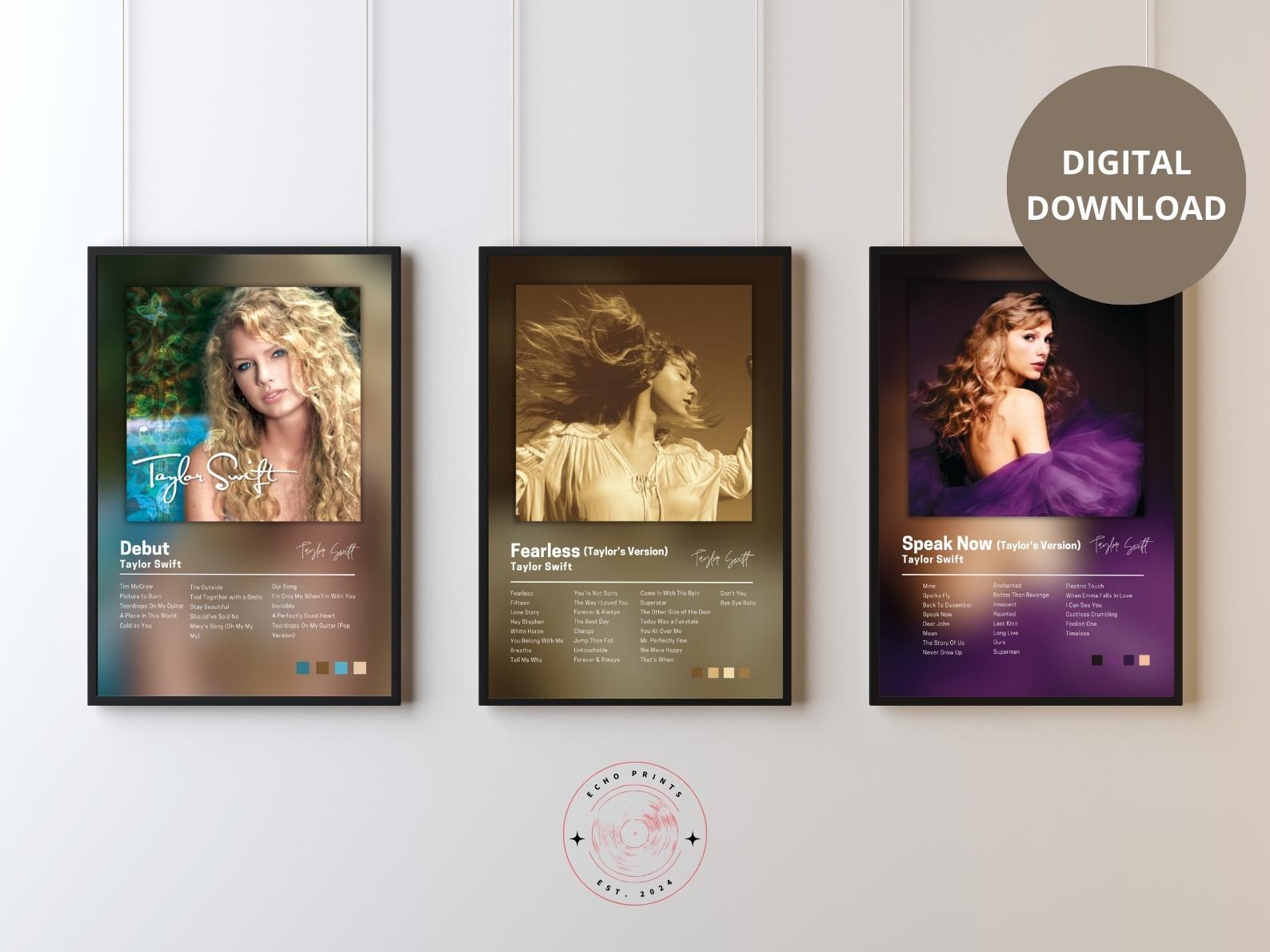 Taylor Swift Bundle Album Cover Poster, Set of 11 Taylor Swift Album ...