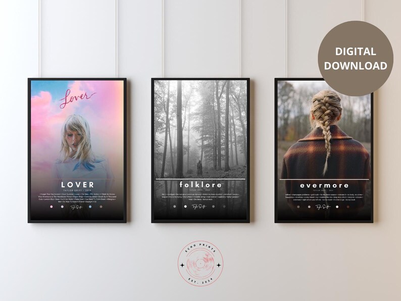 Taylor Swift Poster Swiftie Album Poster, Set of 11 Taylor Swift Album ...