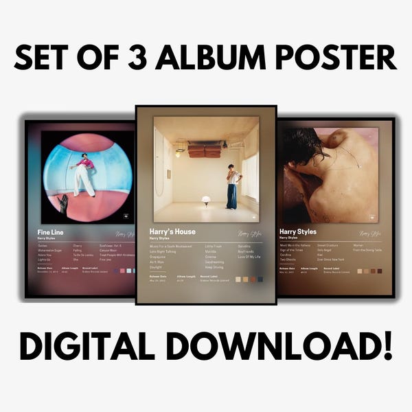 Album Covers Harry Styles - Etsy