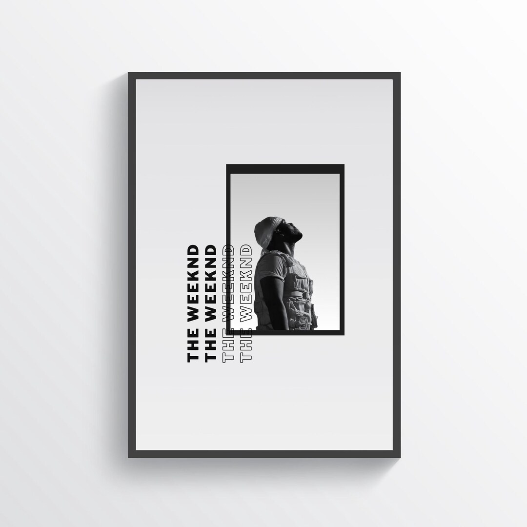 The Weeknd Poster Digital Wall Art Blinding Lights Starboy After Hours ...