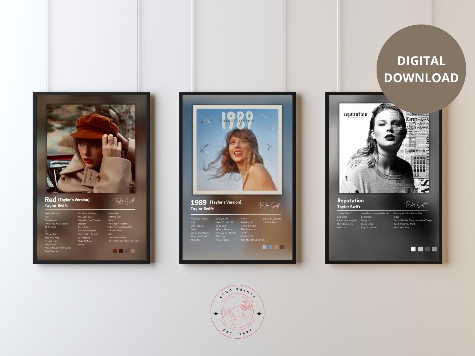 Taylor Swift Bundle Album Cover Poster, Set of 11 Taylor Swift Album ...
