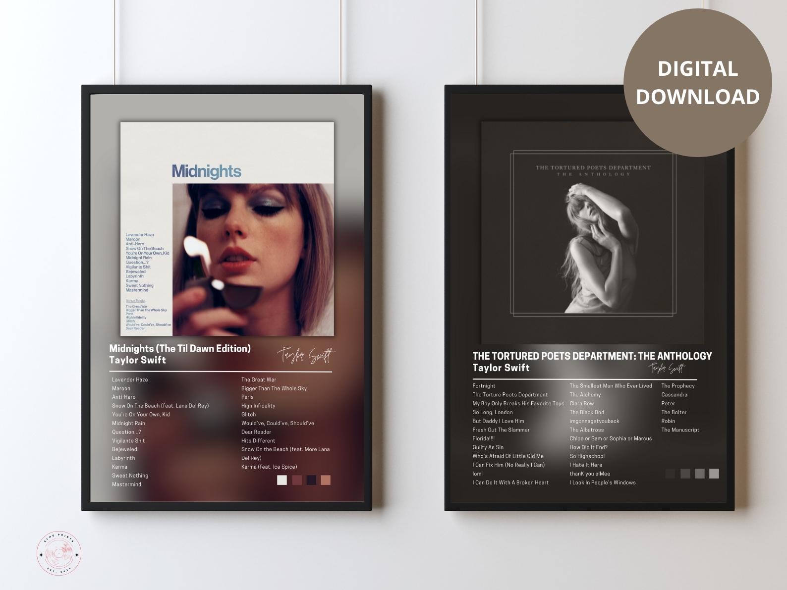 Taylor Swift Bundle Album Cover Poster, Set of 11 Taylor Swift Album ...