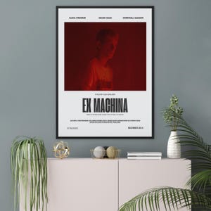 Ex Machina Minimalist Poster Sci-fi Movie Art Print, Futuristic Wall ...