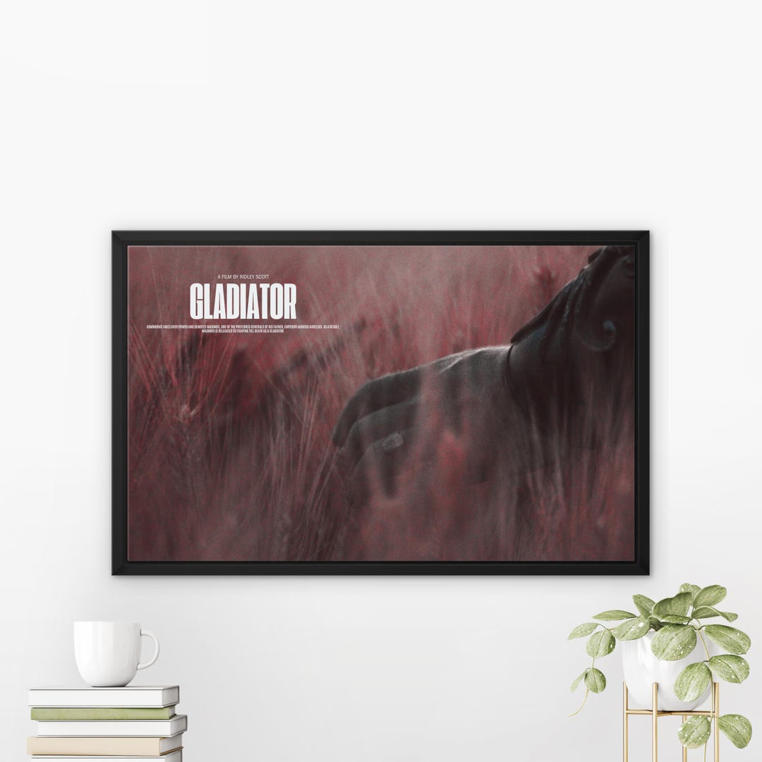 Gladiator Landscape Minimalist Poster Epic Period Movie Art Print ...