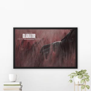 Gladiator Landscape Minimalist Poster Epic Period Movie Art Print ...