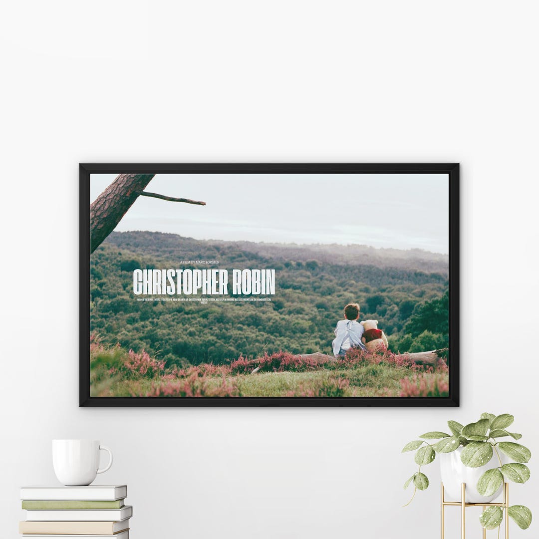 Christopher Robin Landscape Minimalist Poster Whimsical Movie Art Print ...