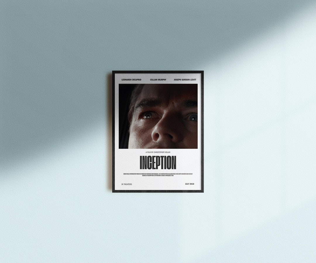 Inception Minimalist Poster Sci-fi Thriller Art Print Modern Movie Wall Decor Christopher Nolan ...