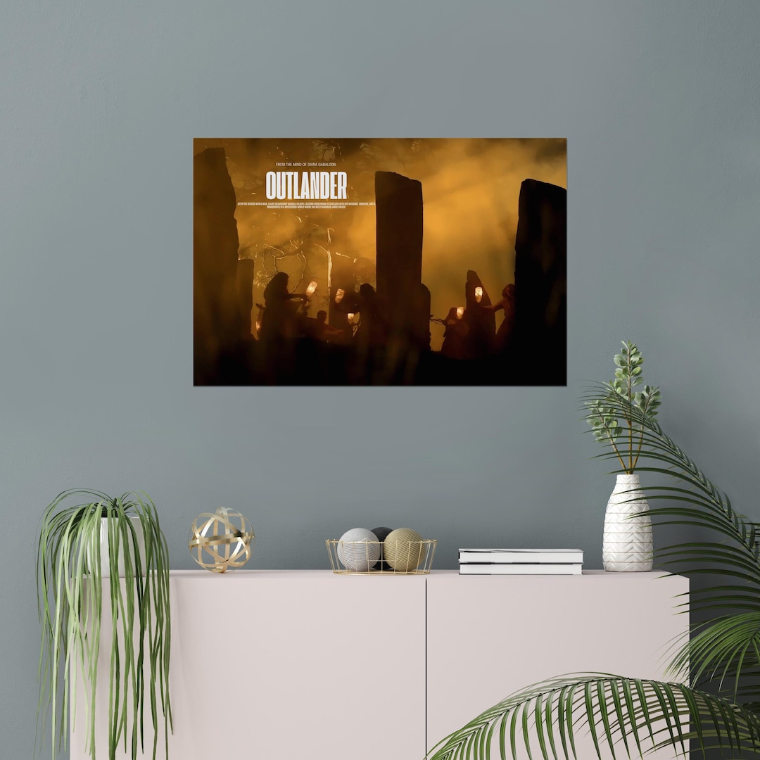 Outlander Landscape Movie Poster Netflix Series Art Print Sam Hughen ...