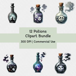 Magical Potion | Set of 12 | Clipart Bundle | High Quality Pngs ...