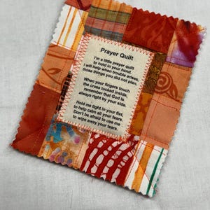 Mini Prayer Quilts Orange - Etsy