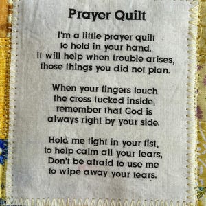 Mini Prayer Quilt - Yellow - Etsy