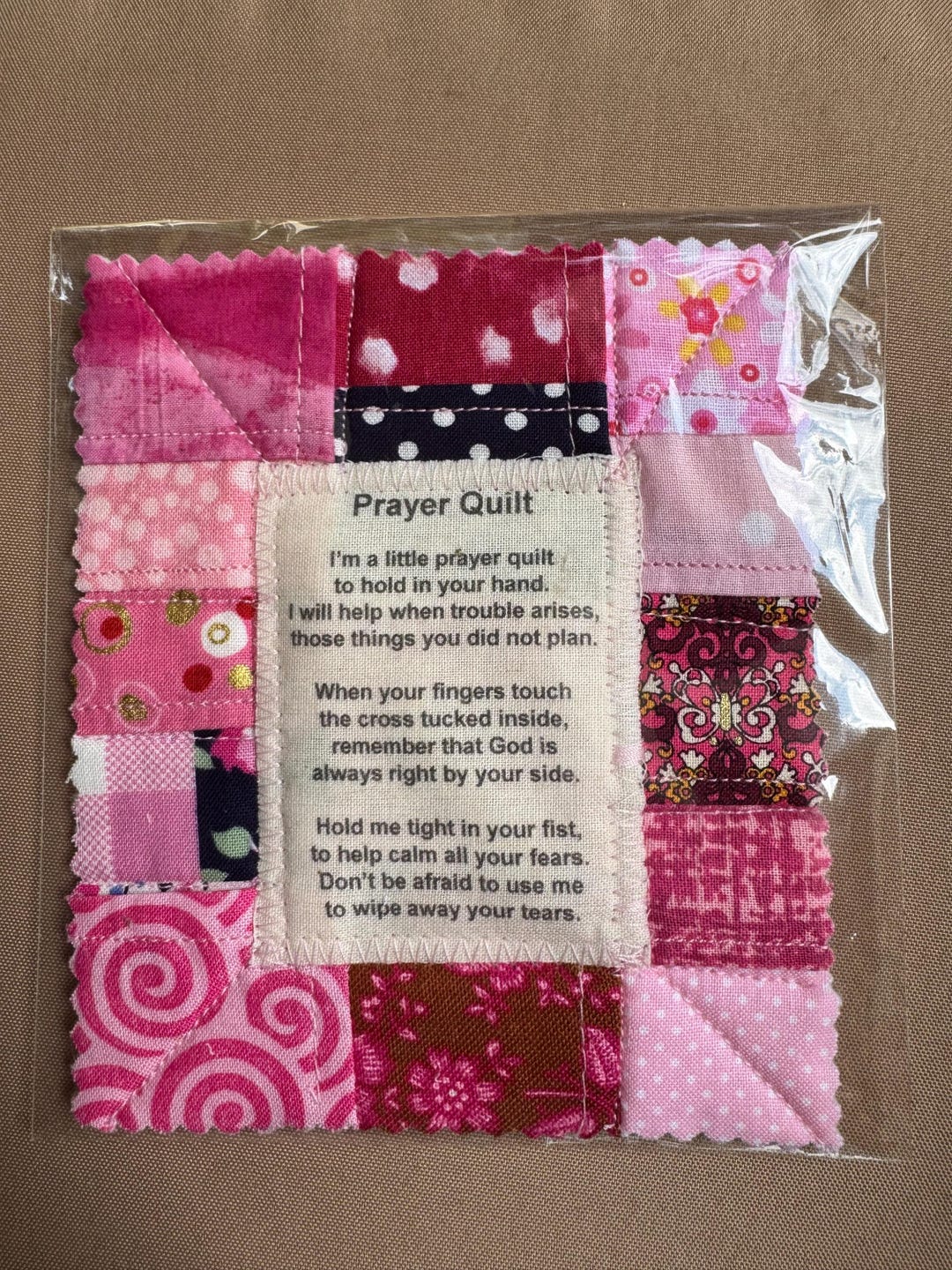 Mini Prayer Quilt - Pink - Etsy