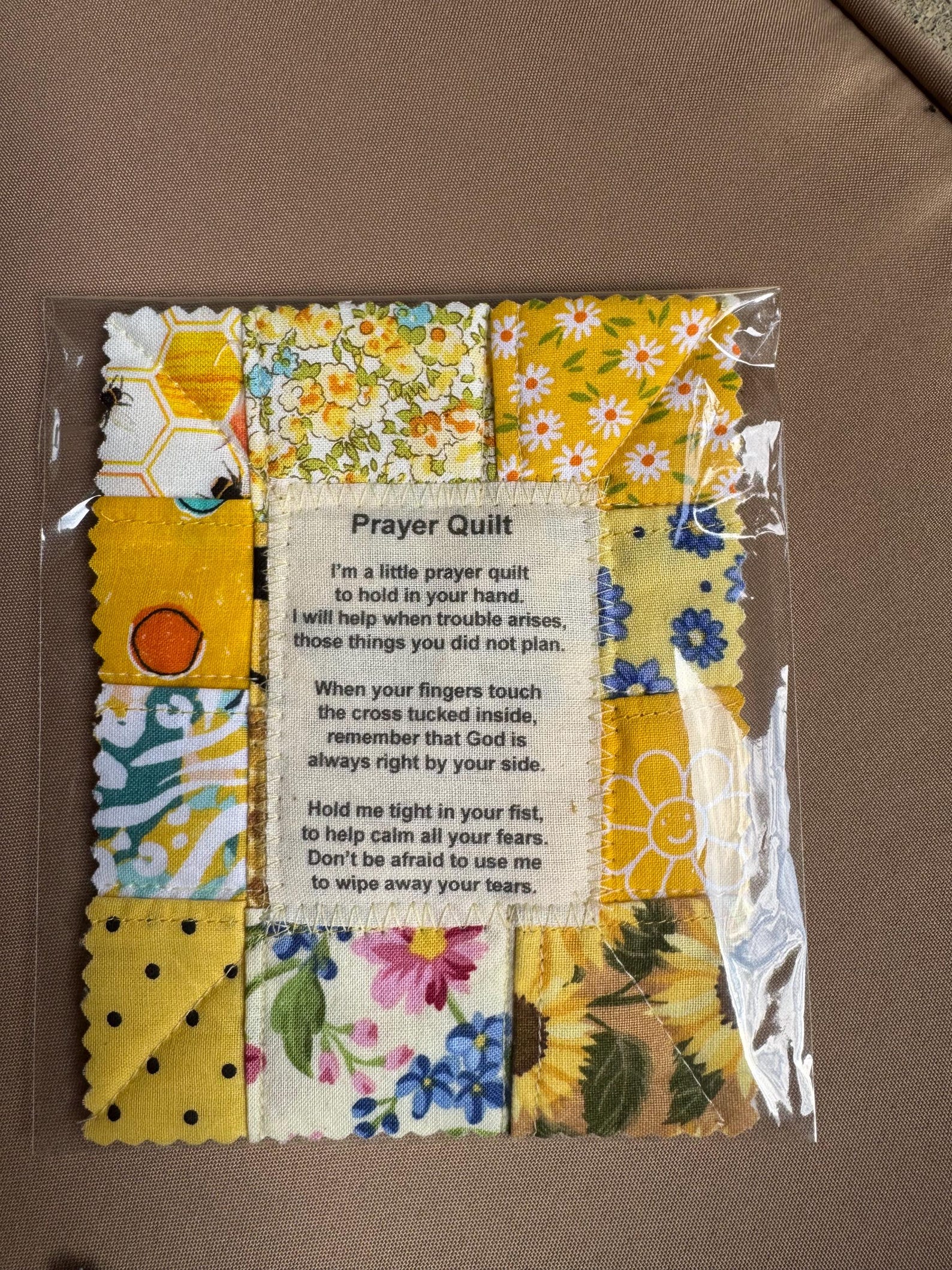 Mini Prayer Quilt - Yellow - Etsy