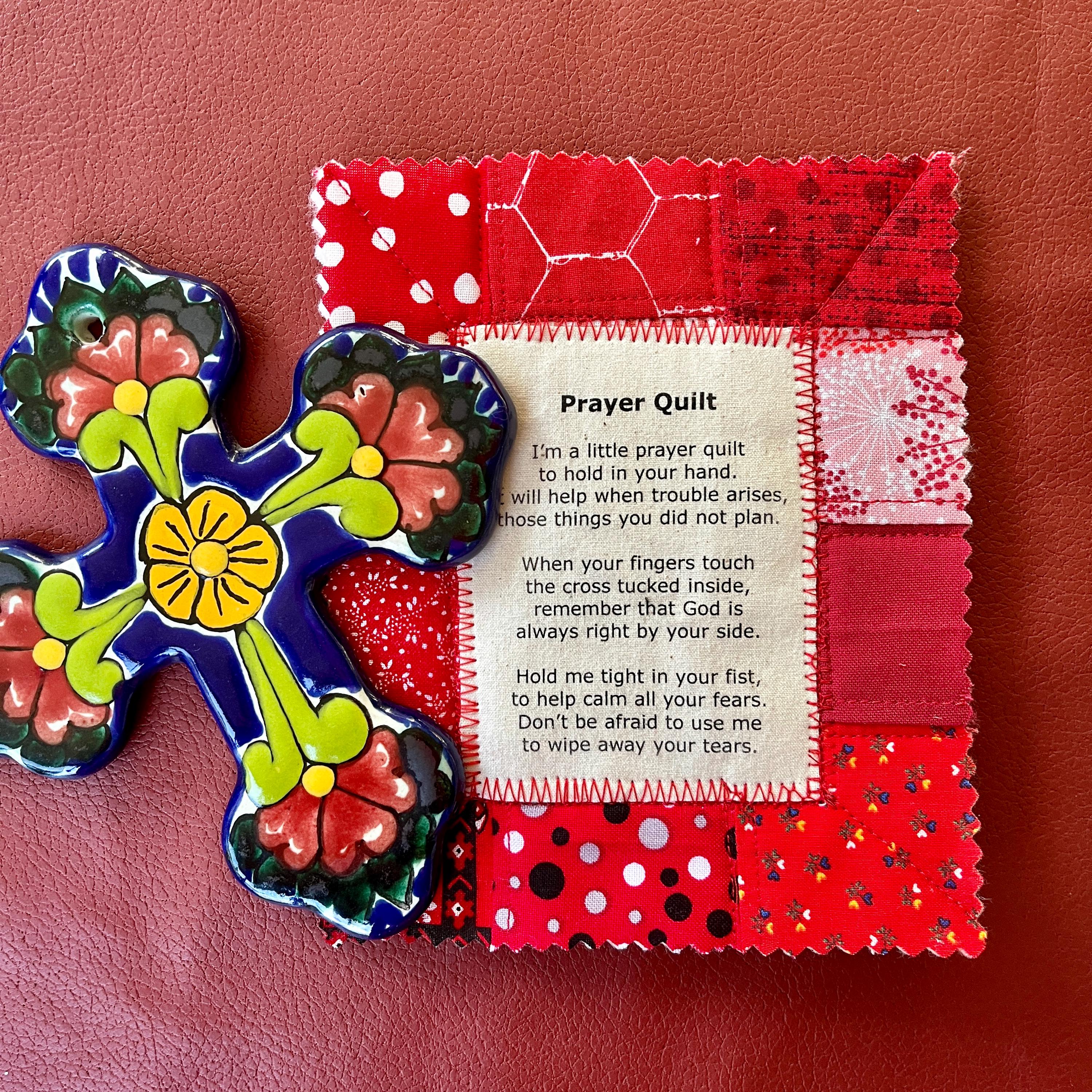 Mini Prayer Quilt - Red - Etsy