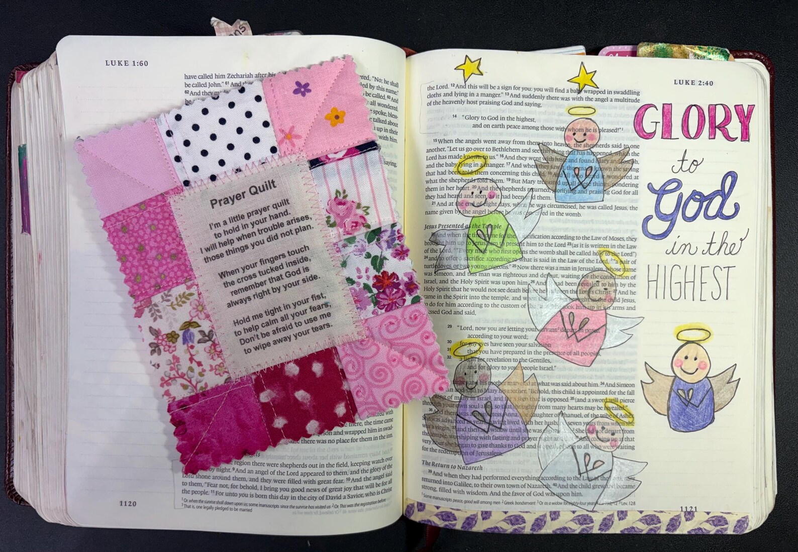 Mini Prayer Quilt - Pink - Etsy
