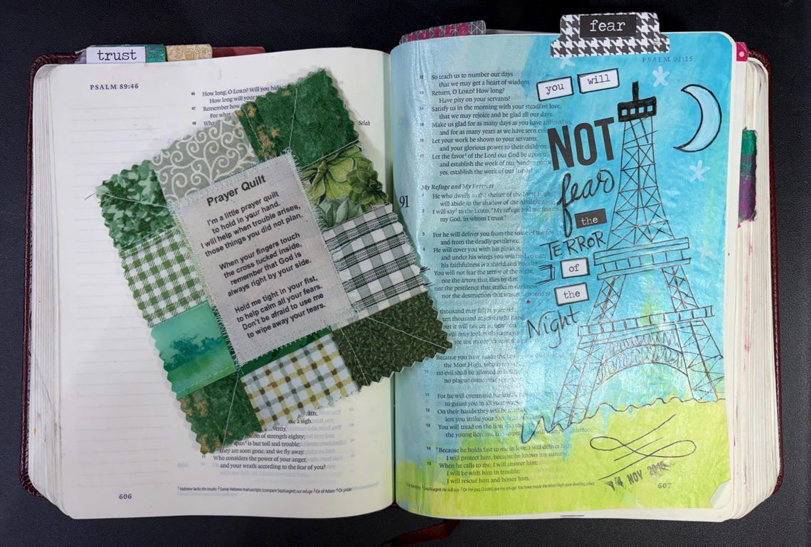 Mini Prayer Quilt - Green - Etsy