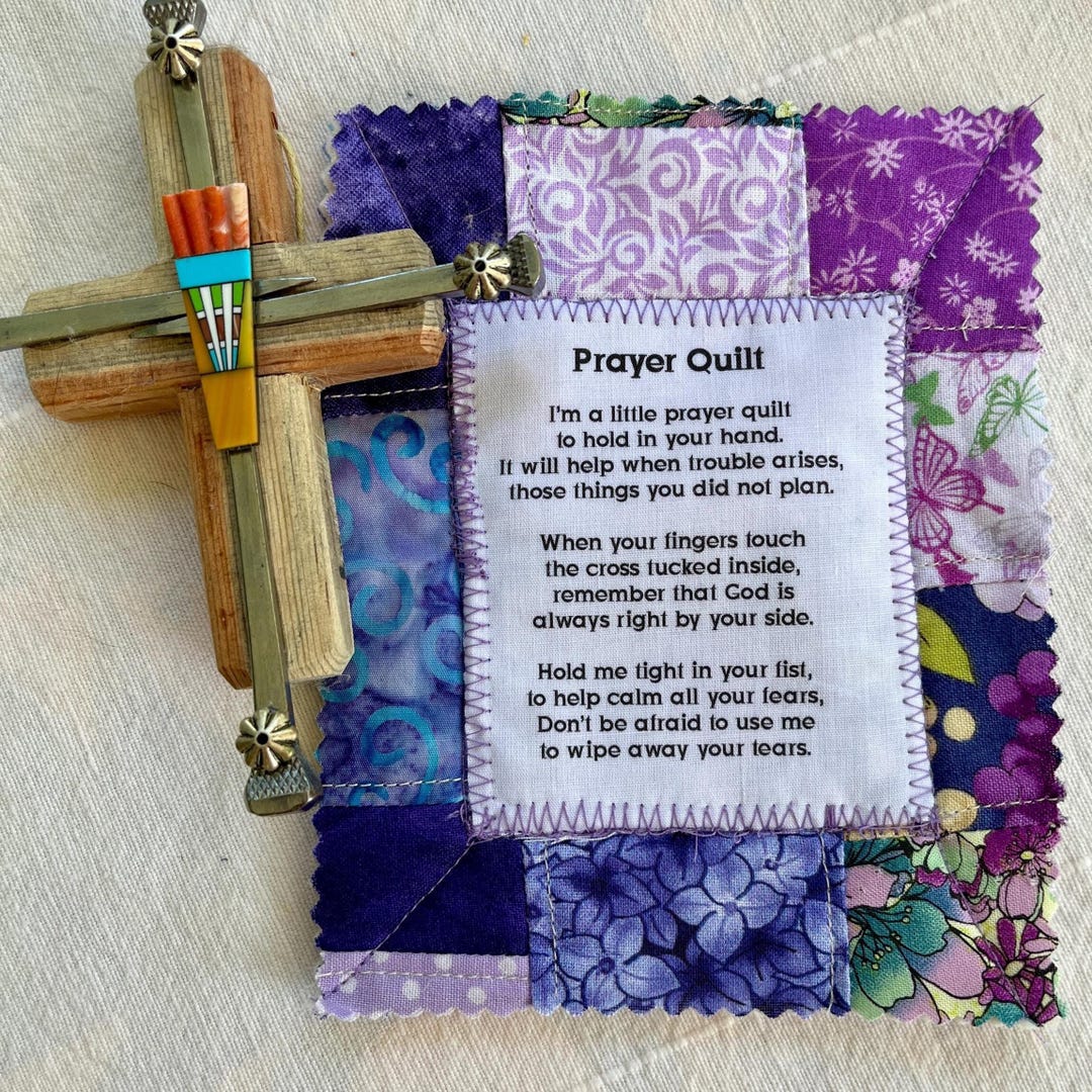 Mini Prayer Quilt - Purple - Etsy