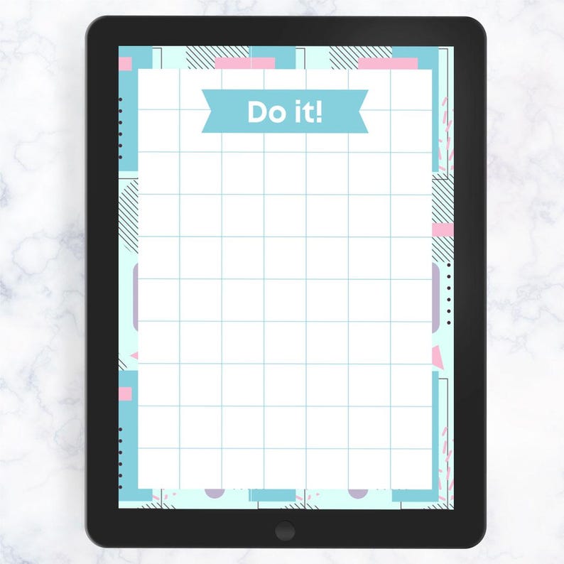 Planificador digital todo en uno, planificador digital, planificador diario, Notability ...