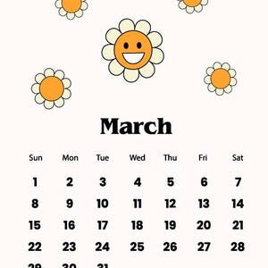 2026 Seasonal Digital Calendar | Four Seasons Theme | Colorful ...
