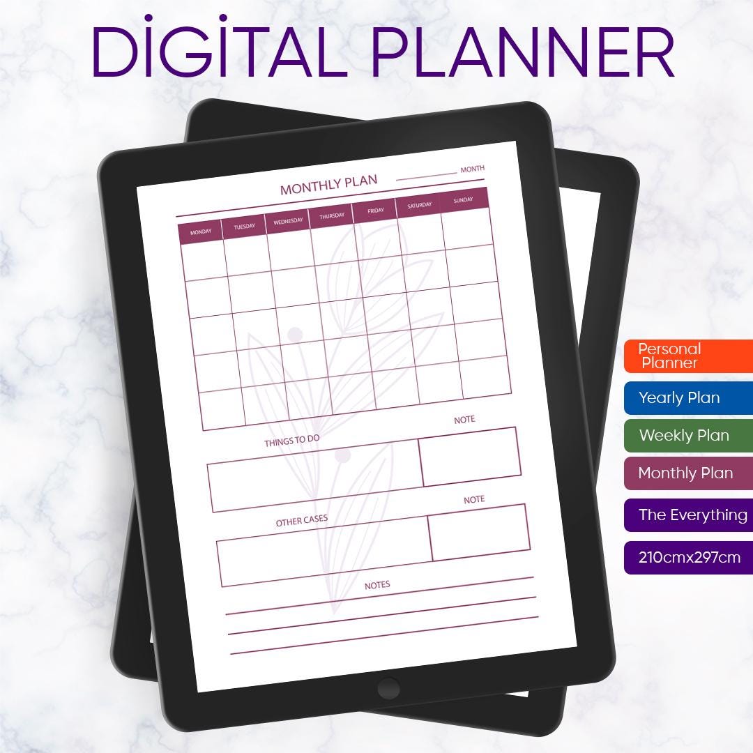 Digital Planner, Goodnotes Planner, Weekly Planner, Daily Planner ...